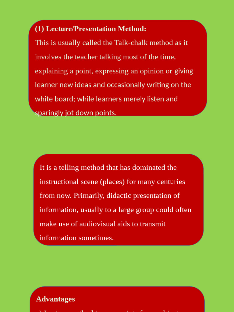 Teaching Methods, Lecture-6 | PDF | Teachers | Teaching Method