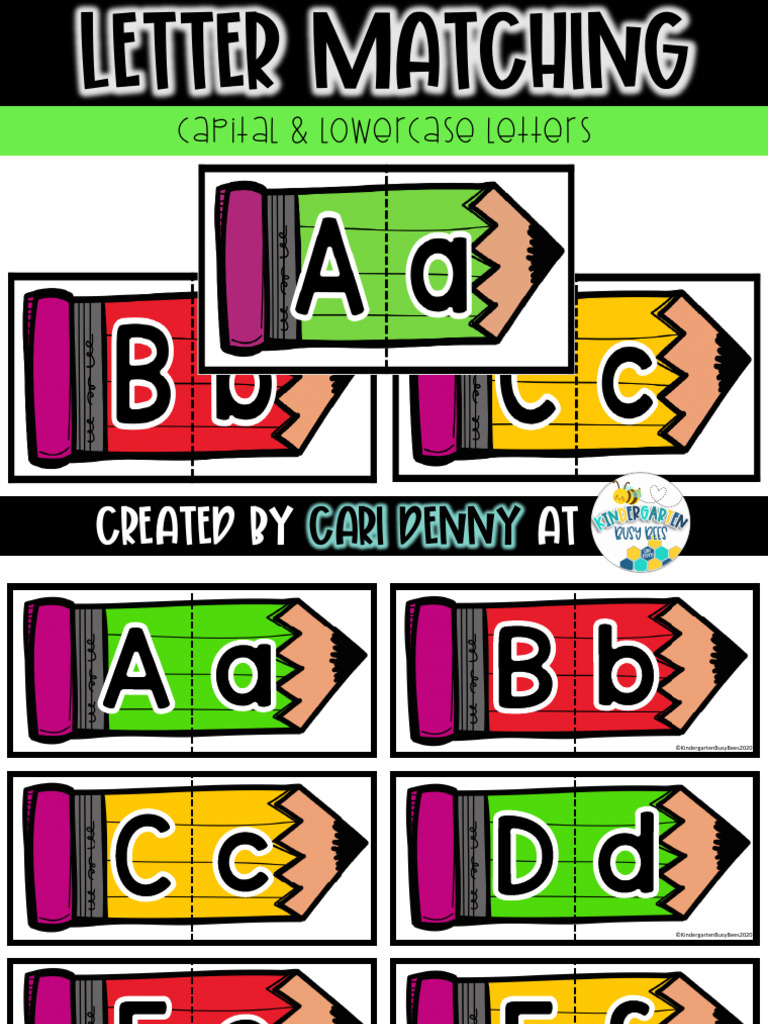 Capital & Lowercase Letters: Created by at | PDF