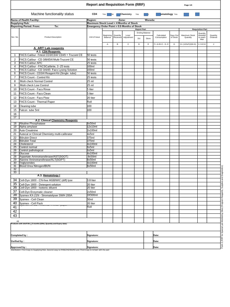 RRF 3 - RRF For Special Lab Monitoring Sites (Program Reagents ...