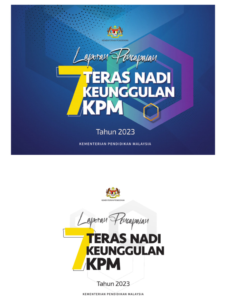 Buku Laporan Pencapaian 7 Teras Nadi Keunggulan KPM Tahun 2023 | PDF