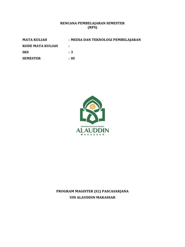 RPS S2 PBA MK Media Dan Sumber 2024 | PDF