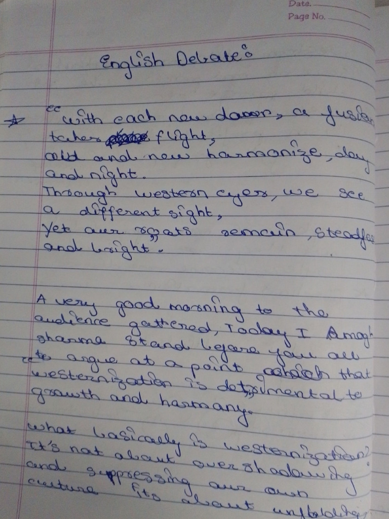 English Debate Westernization | PDF