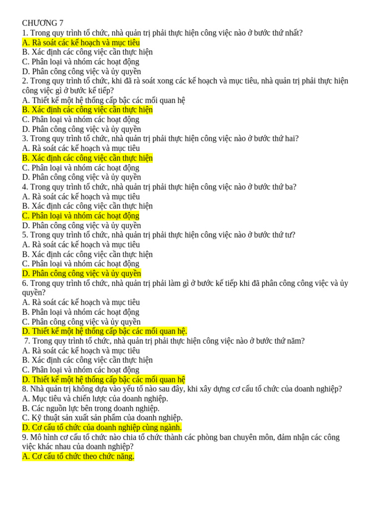 TRắc nghiệm QTh | PDF