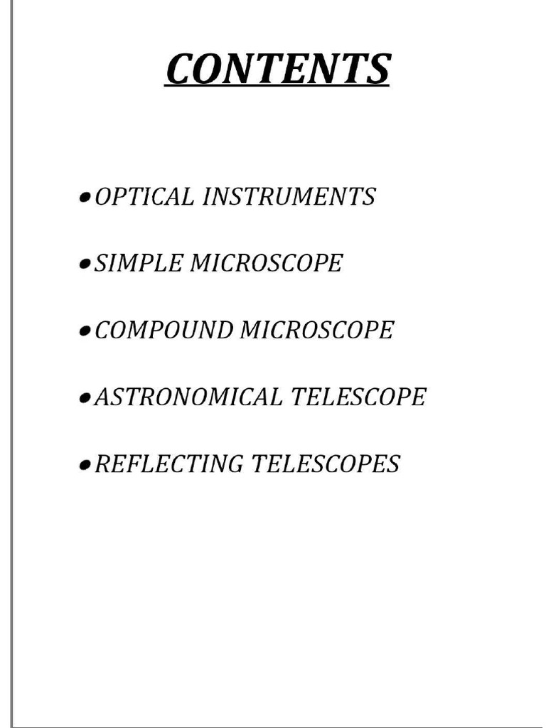Optical Instrument Word 2 | PDF