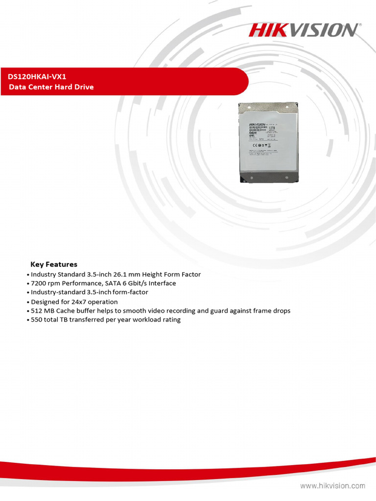 DS120HKAI-VX1 Datasheet | PDF | Hard Disk Drive | Byte