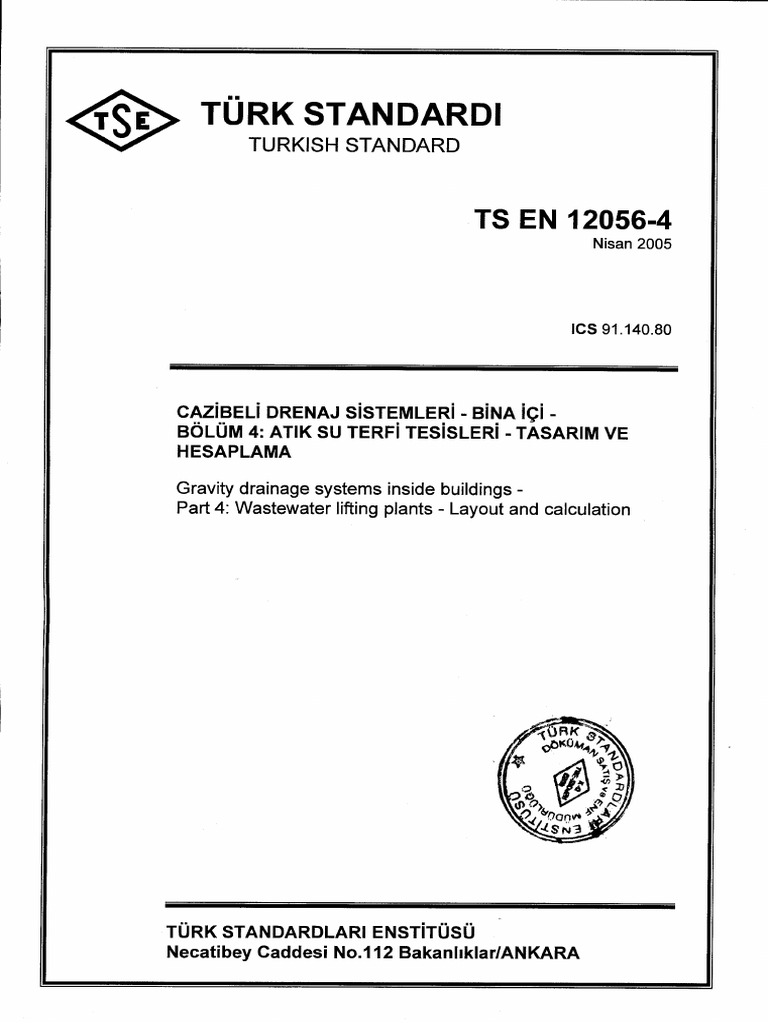 TS en 12056-4 | PDF