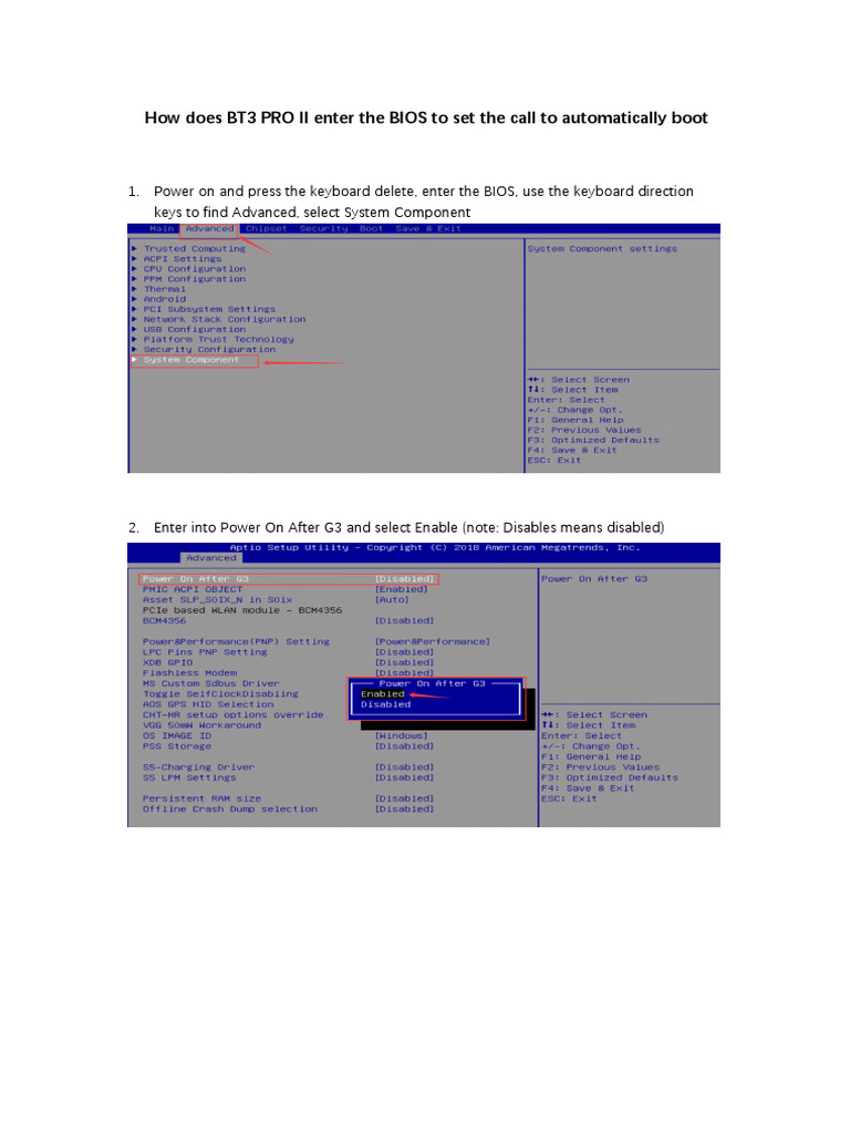 BT3 PRO II Auto Boot Setup Guide | PDF