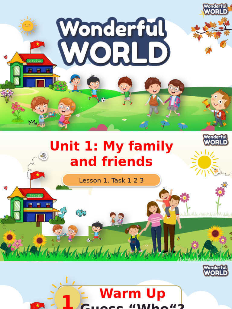 English 4 - Unit 1. My Family and My Friends (Lesson 1) | PDF