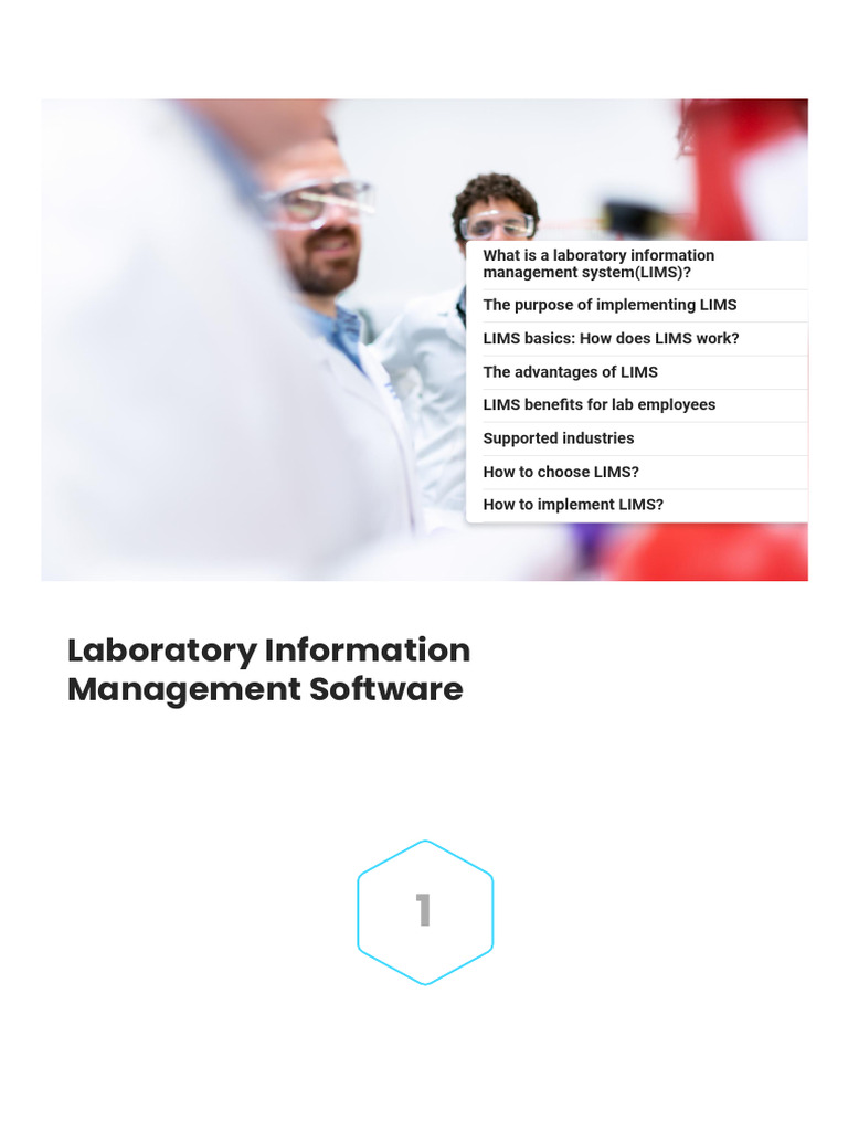 LIMS 101 - Laboratory Information Management Software | PDF ...