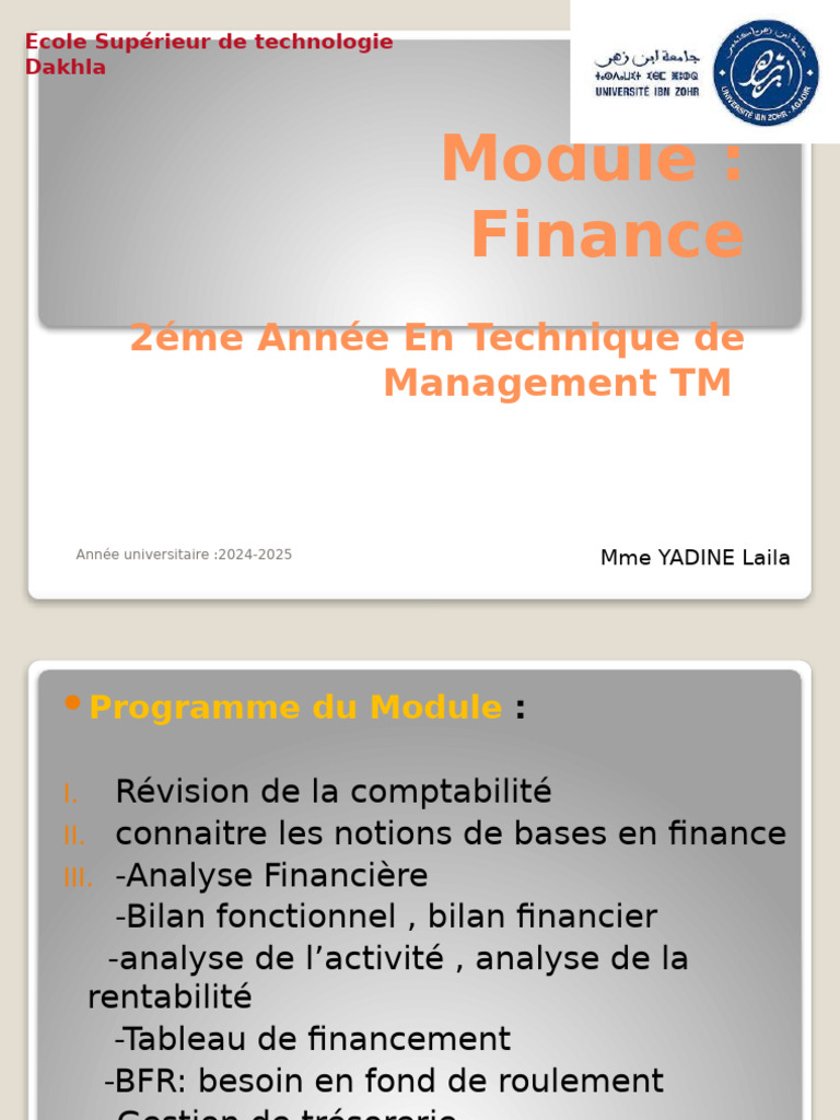 Notions de base en finance et comptabilité | PDF | Bilan comptable ...