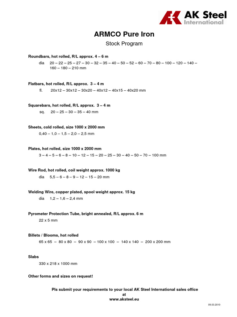 API - StockProgram Intraco Hº ARMCO | PDF