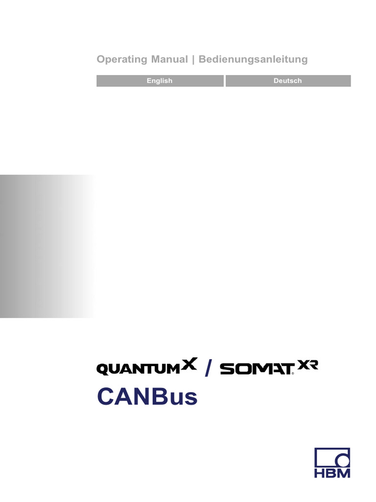 QuantumX CANBus Operating Manual | PDF | Computing | Computer Engineering