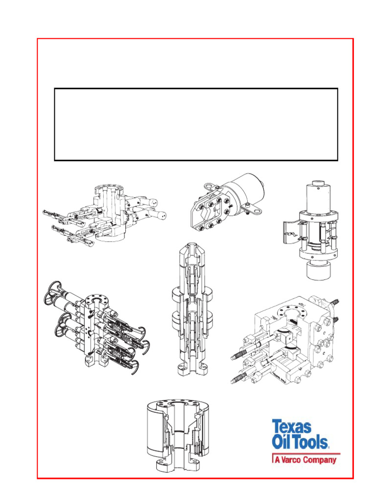Manuale BOP TOT Single Shear Seal 4.06 10k | PDF | Piston | Screw
