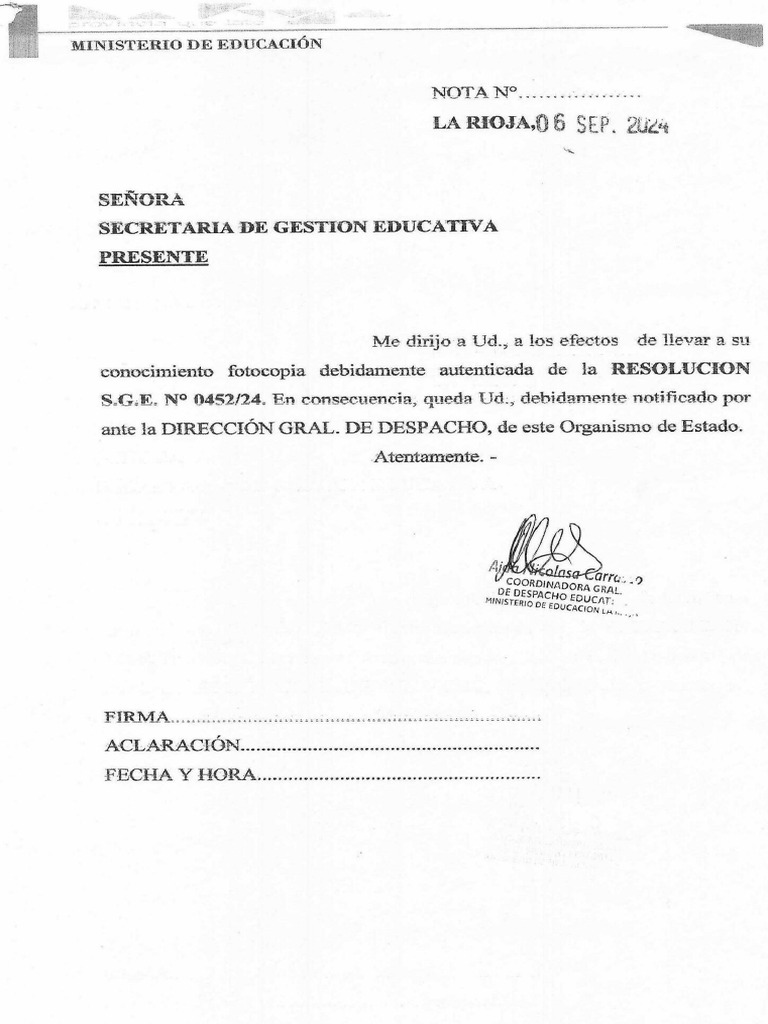 Resol 0452-24 Trayecto Formativo 2024 - 0001 | PDF