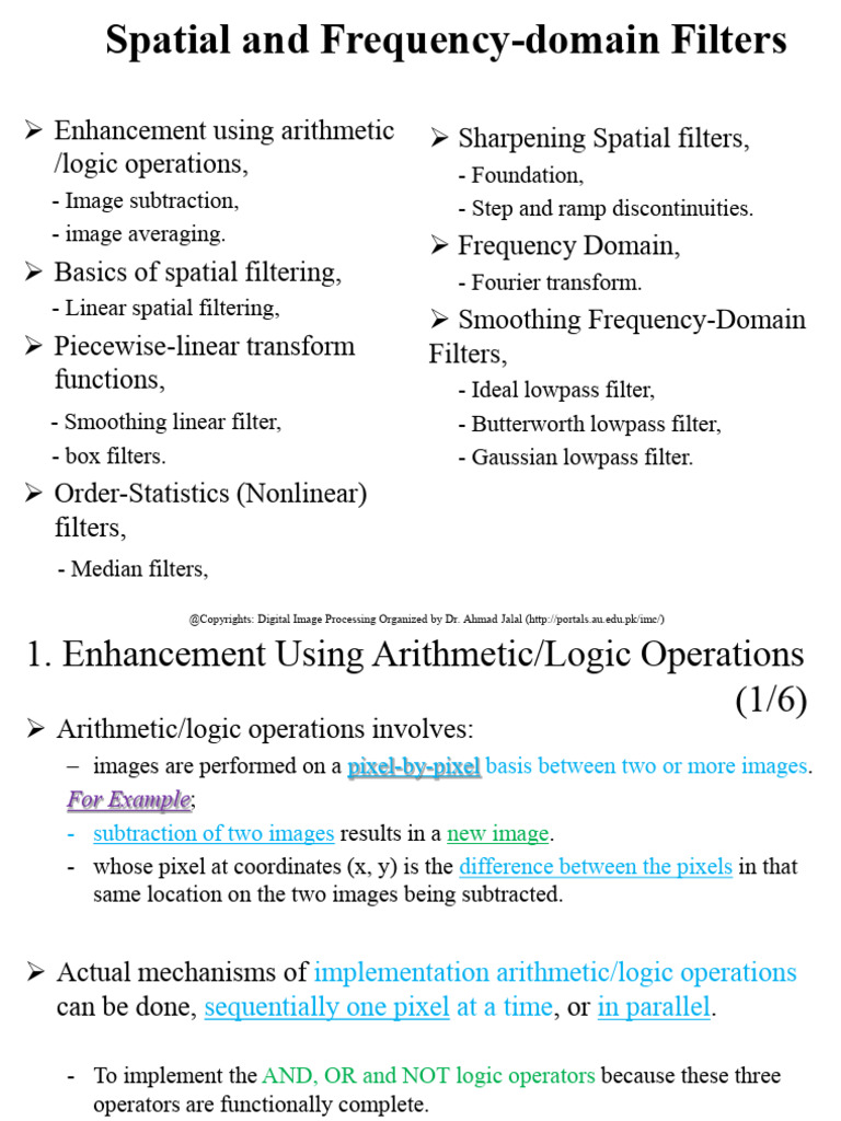 Lecture-5 (Filtering Mechanisms) | PDF | Filter (Signal Processing) | Fourier Transform