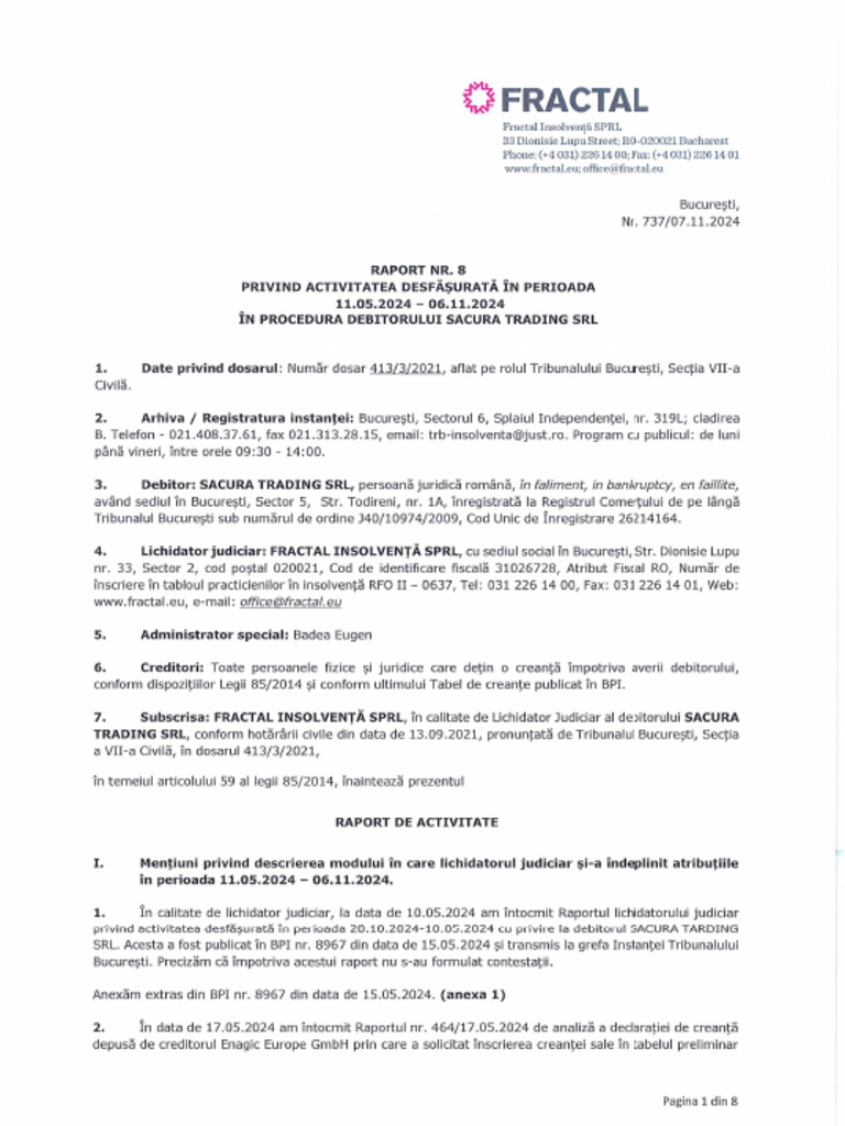 6649 - Sacura - Trading - Raport - Activitate - Perioada - 11.05.2024 ...