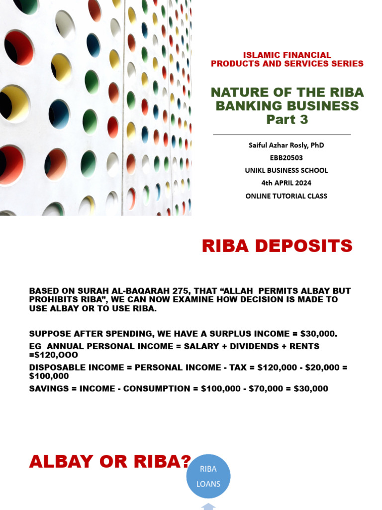 Islamic Banking and Riba Analysis | PDF | Banks | Loans
