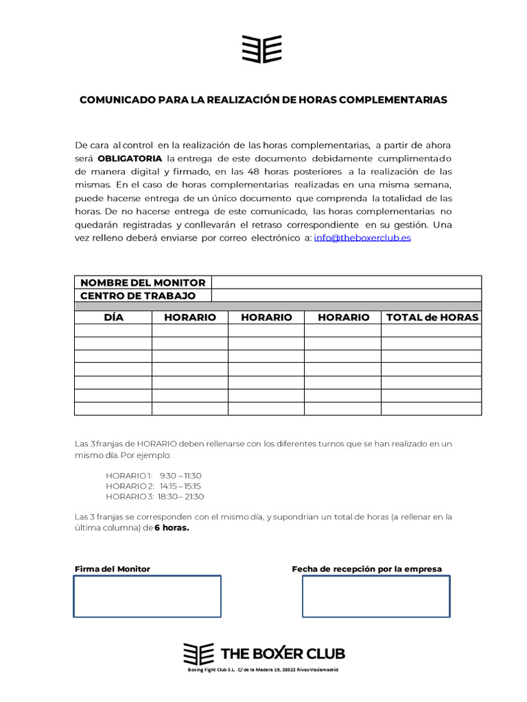 Documento para El Registro de Horas Complementarias | PDF