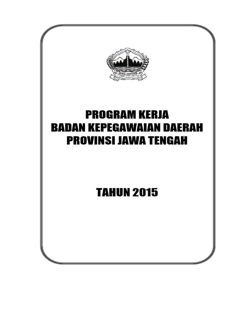 Program Kerja BKD TH 2015 | PDF