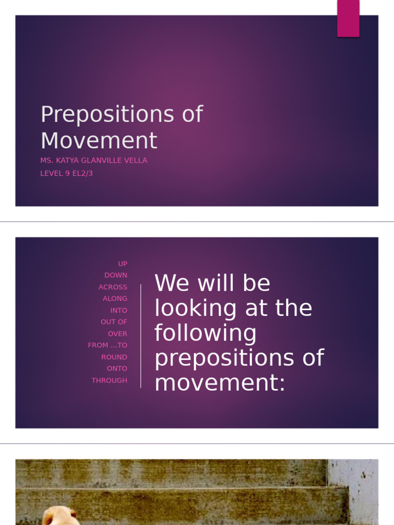 Prepositions of Movement | PDF