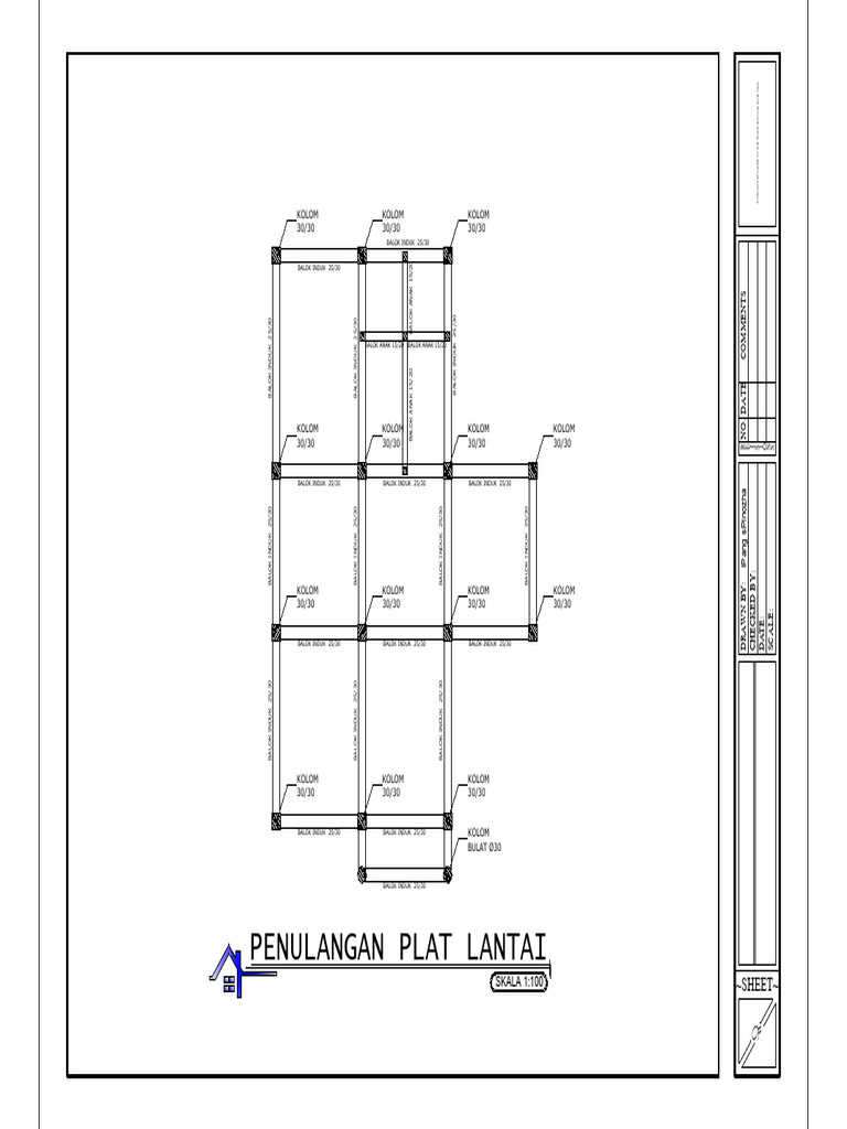 Penulangan Plat Lantai 2 | PDF