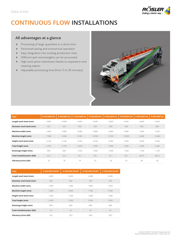 Continuous Flow Installation Overview | PDF