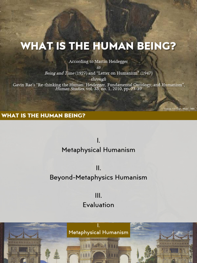 Heidegger On What Is The Human Being | PDF | Martin Heidegger | Metaphysics