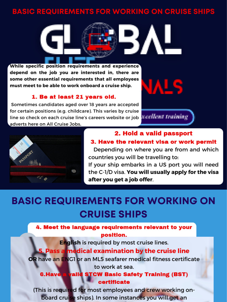 GLOBAL ELITE PROFESSIONALS Logo. Requirements To Apply Cruiseship Jobs ...