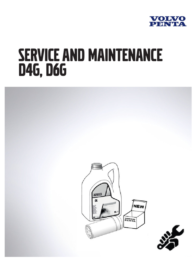 Volvo D4 D6 Maintenance | PDF | Personal Protective Equipment | Motor Oil