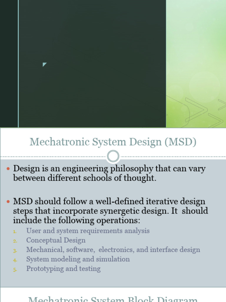 Mechatronics Design Lalith | PDF | Actuator | System