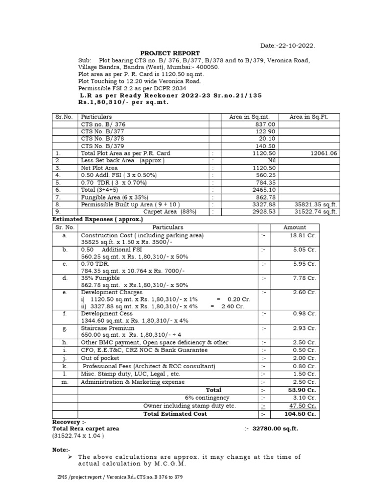 Veronica Road CTS No. 376 | PDF