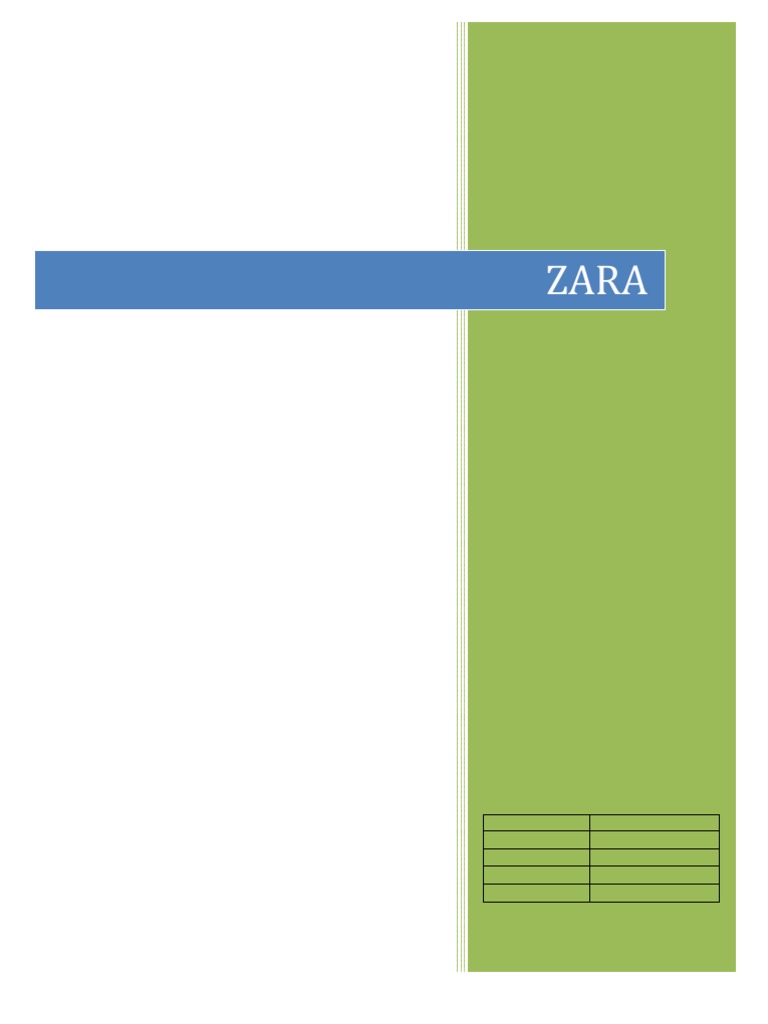 Zara | PDF | Outsourcing | Retail