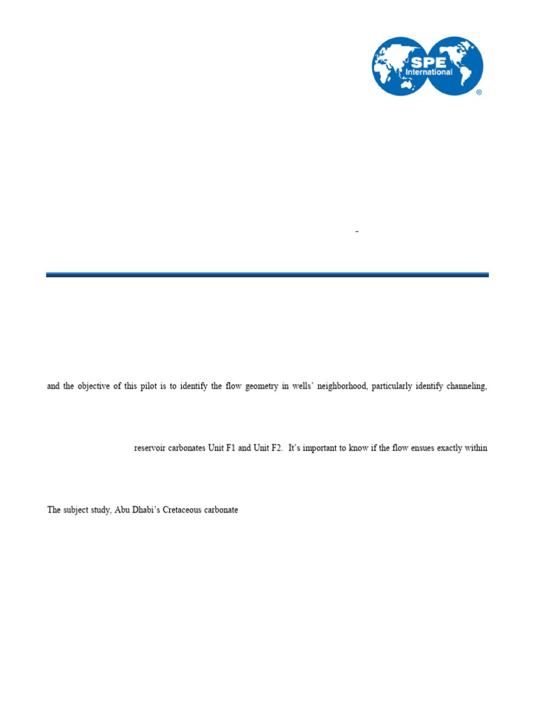 SPE 157149 - Integrating of Reservoir Modeling, HPT-SNL For WF Analysis ...