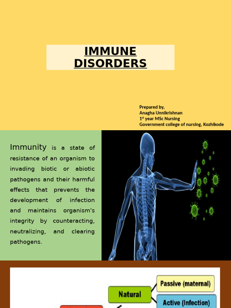 16.immune Disorders New | PDF | Immunodeficiency | Allergy