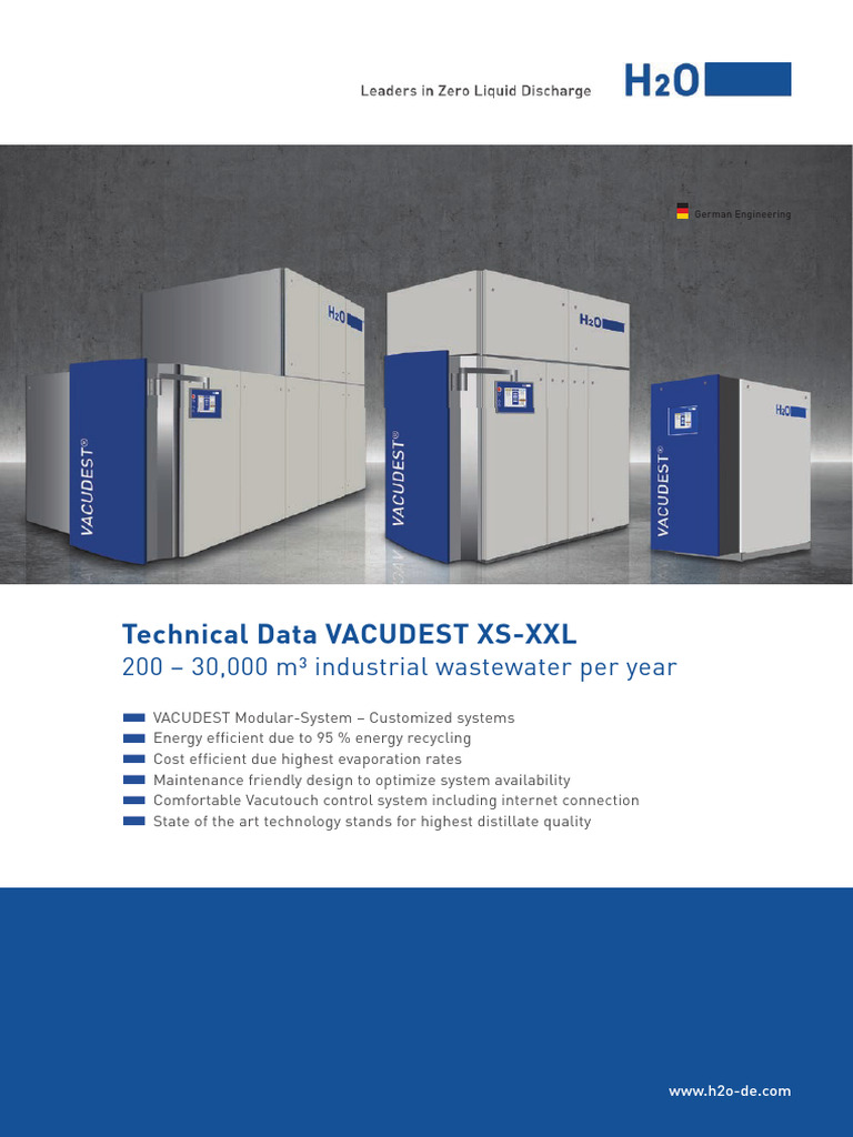 H2O GB Datasheet XS XXL | PDF | Nature | Power (Physics)
