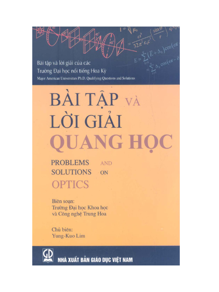 Bài Tập Và Lời Giải Quang Học | PDF