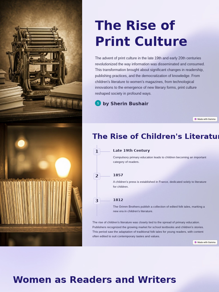The Rise of Print Culture | PDF | Books | Children's Literature