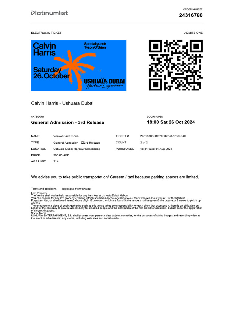 Your Electronic Ticket 2 - 2 | PDF