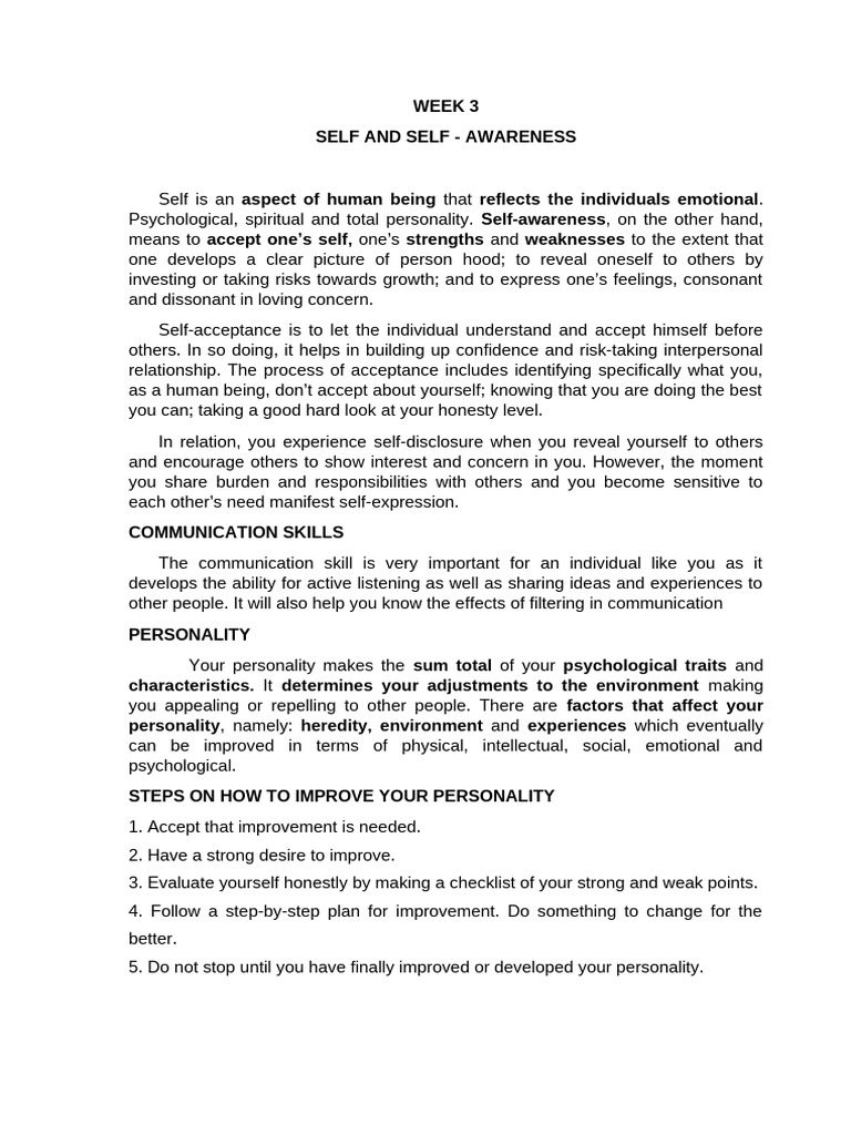 Internal vs. External Self-Awareness | PDF | Self Awareness | Communication