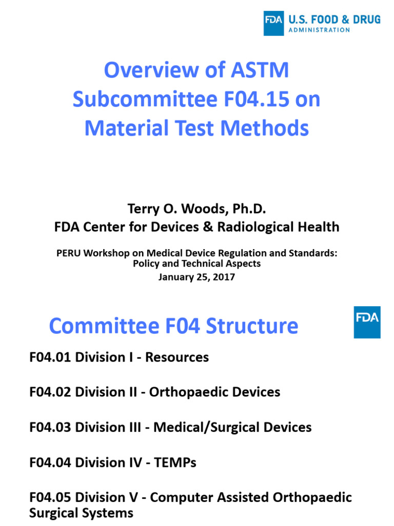 Day 2 Session 1 Overview of F04.15 - Terry Woods | PDF | Magnetic Resonance Imaging | Corrosion