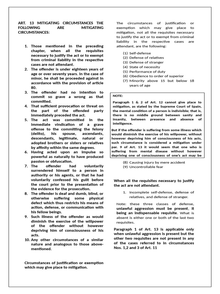 Crimlaw For Final Exam Note | PDF | Insanity Defense | Crimes