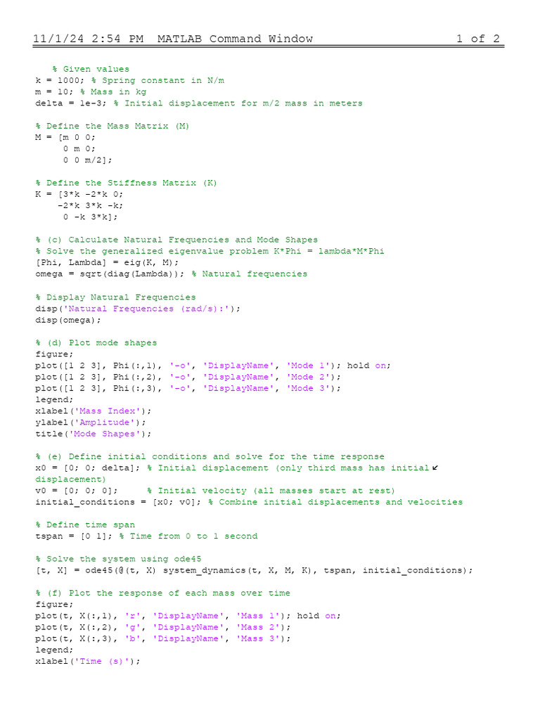 Matlab Code - Merged | PDF