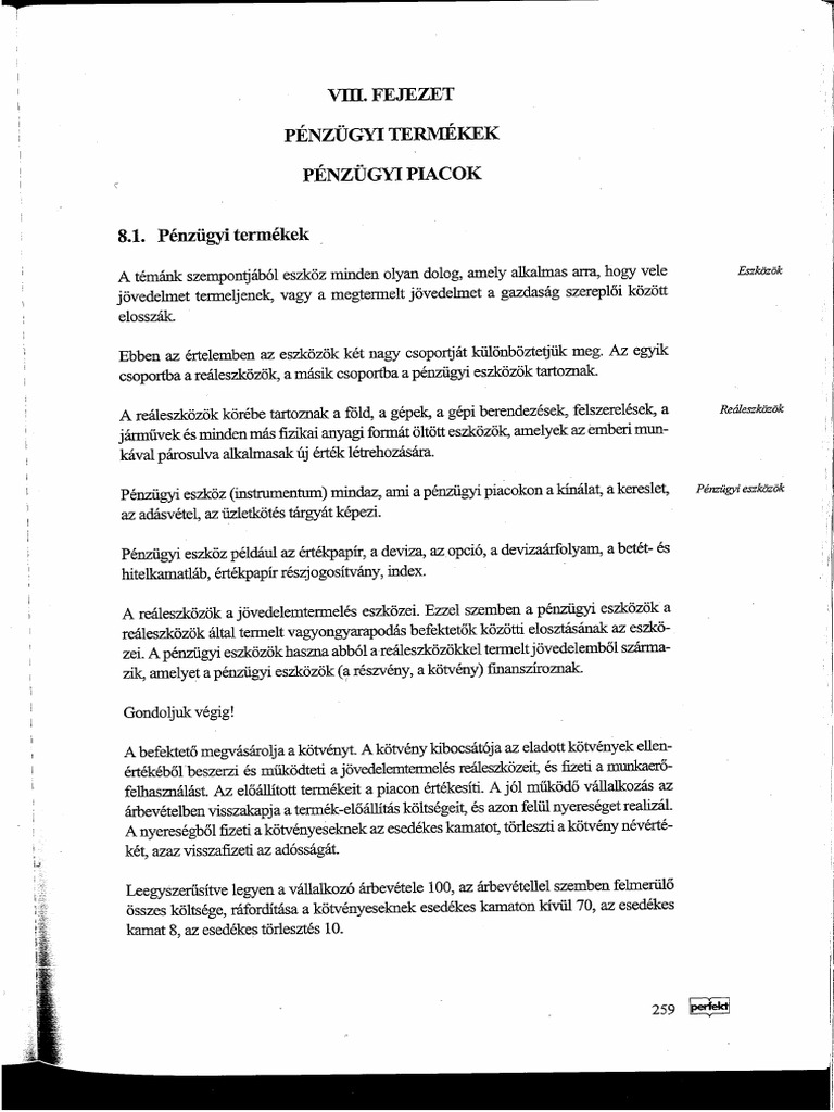 Penzgy 8 Fejezet | PDF