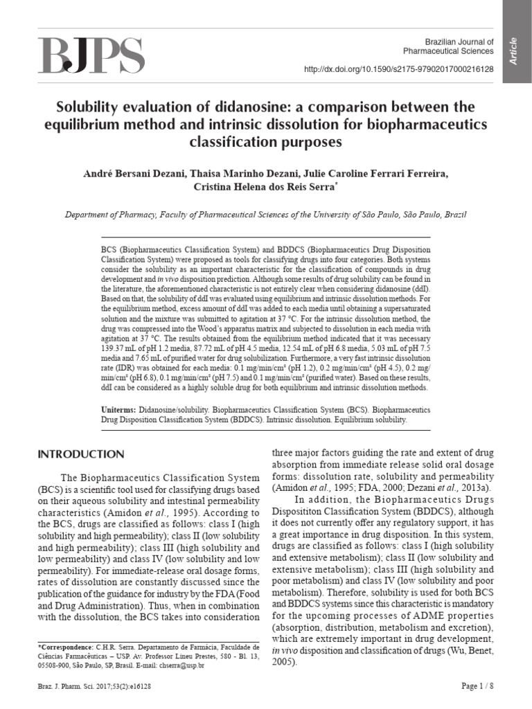 Dose-Solubility Referrence | PDF | Solubility | Bioavailability