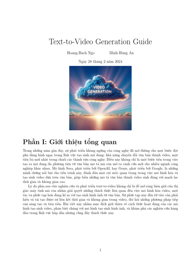 Text To Video Generation | PDF