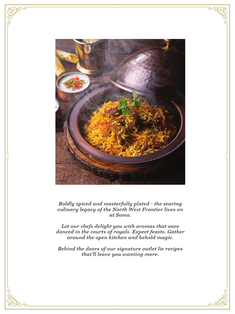 Soma Food Menu | PDF | Indian Cuisine | Kebab