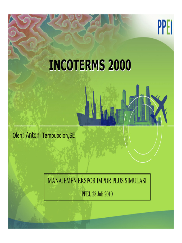 Incoterms 2000 | PDF