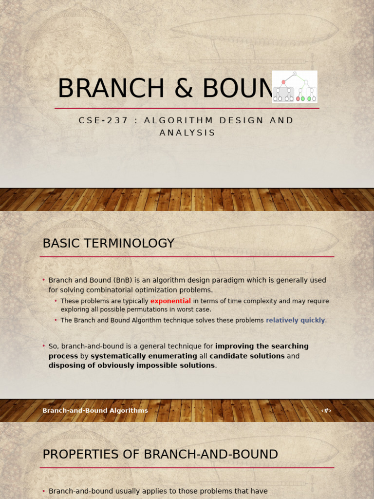 Lecture#6 - Branch-and-Bound Algorithm | PDF | Theoretical Computer Science | Mathematical Relations