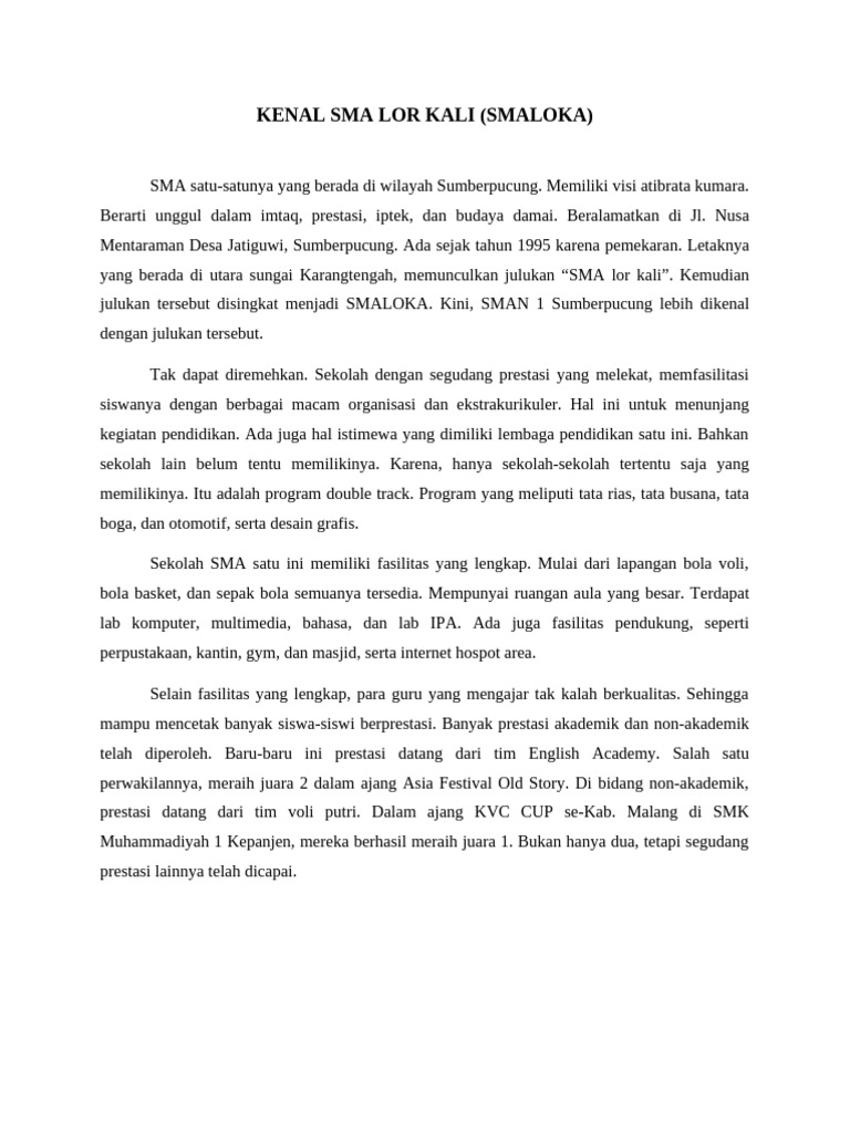 Amanda-Xi Ips 1-Kenal Sma Lor Kali | PDF