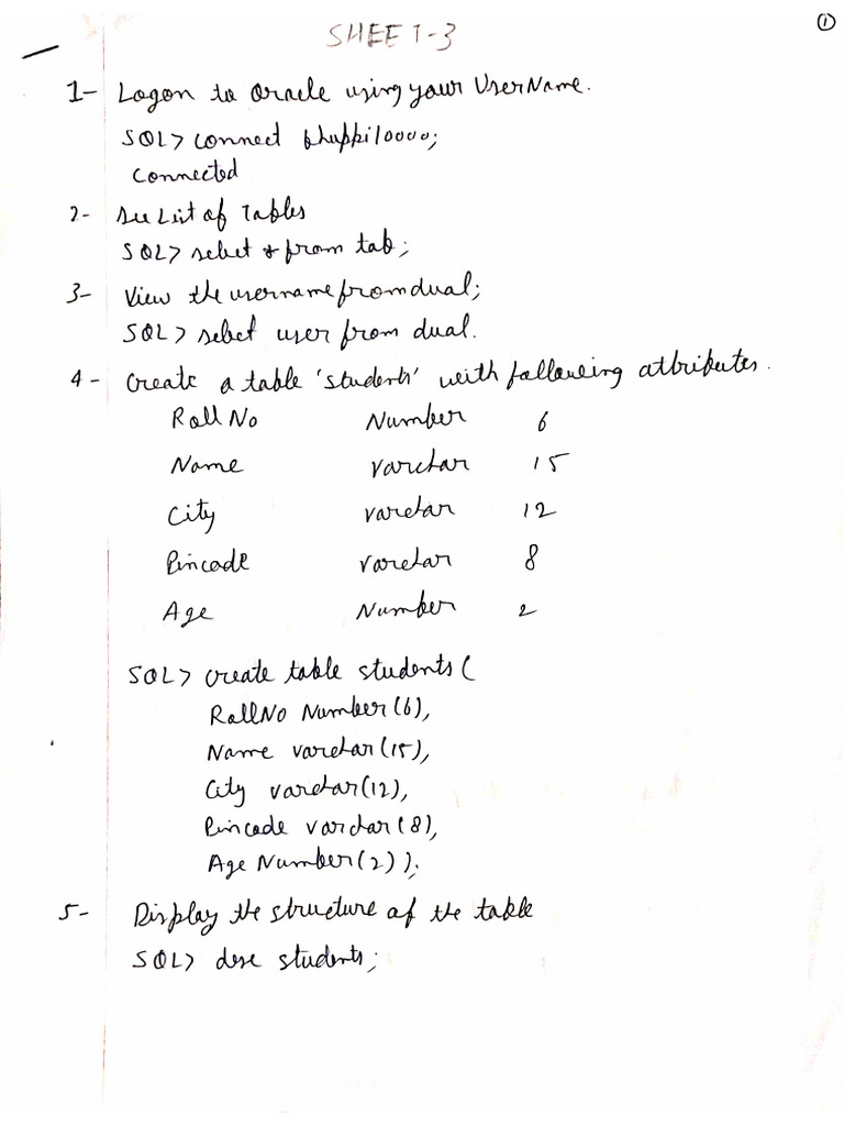 DBMS Labsheet 3 | PDF